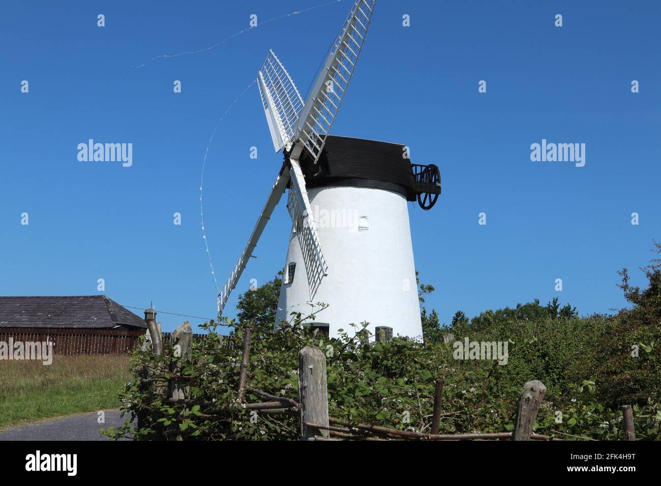Melin Llynon windmill on the outskirts of the village of Llanddeusant ...
