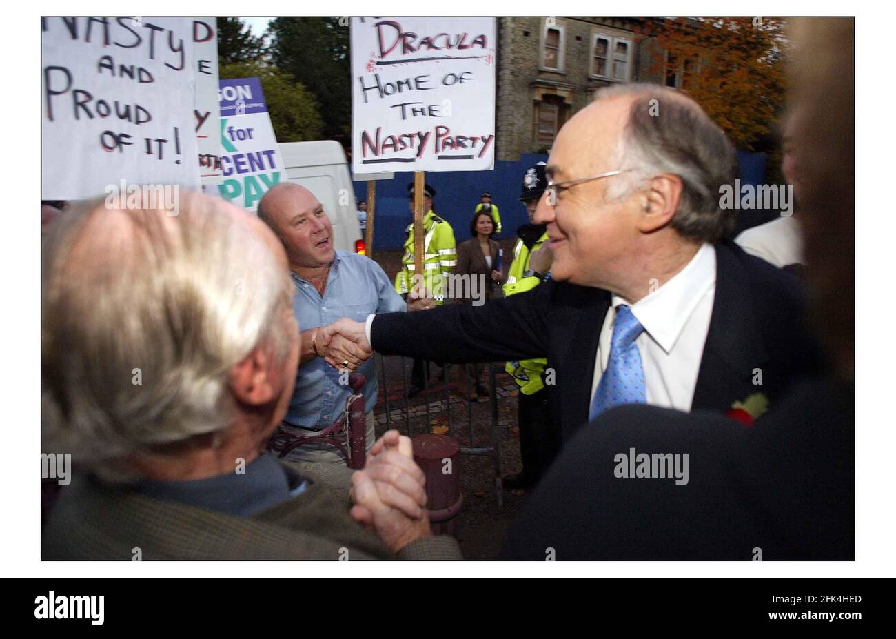 Michael Howard makes his first speech as leader of the Conservative ...