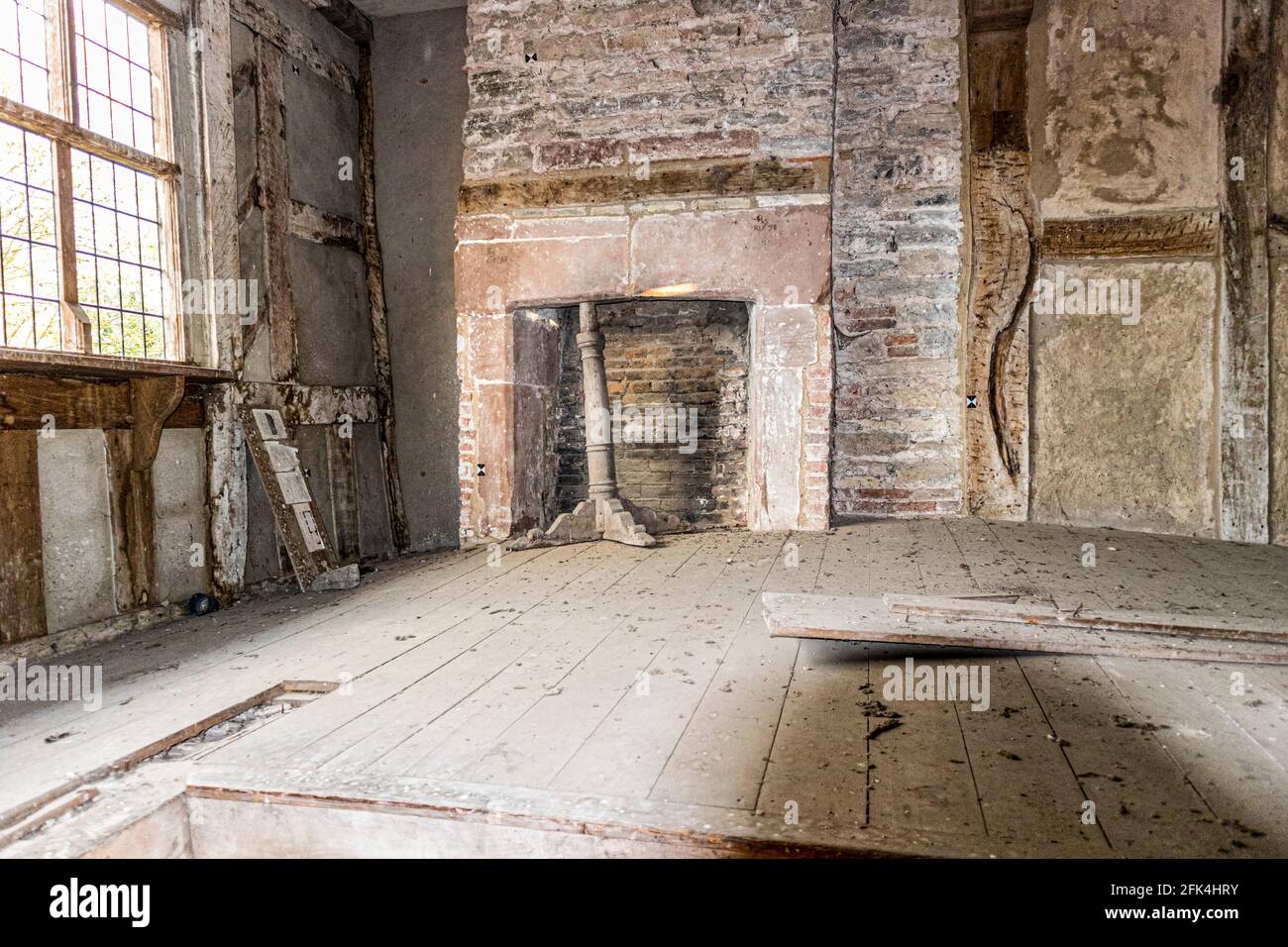 Upper floor of Odda's Chapel, one of the most complete surviving Saxon ...