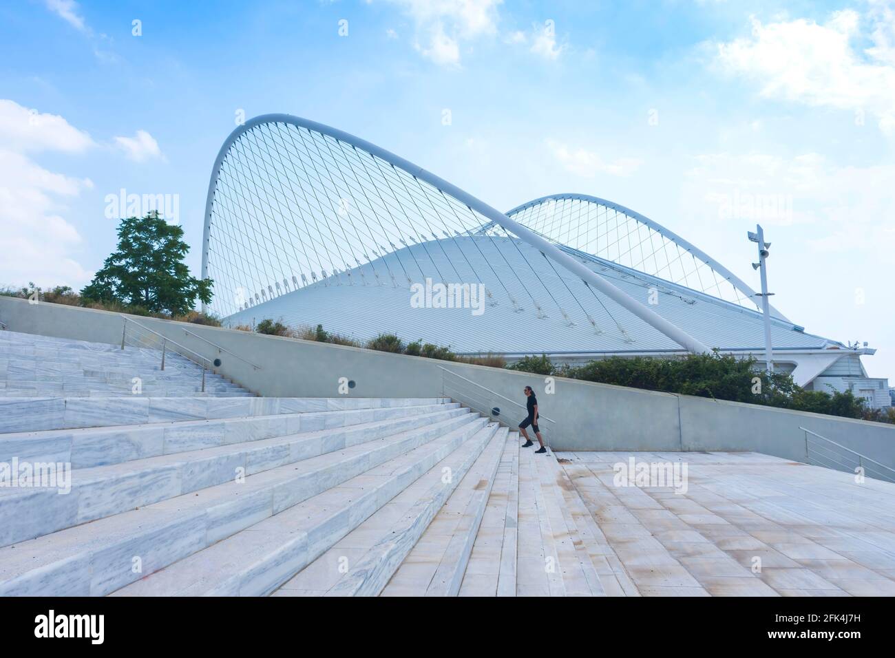Athens, Greece-June 17, 2017: The modern Olympic Velodrome designed by ...