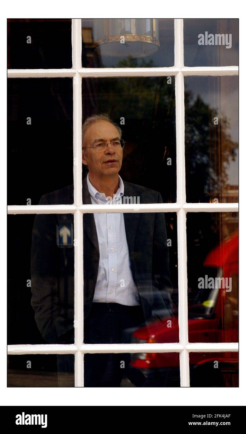 Peter Singer....philosopher, photographed in London.pic David Sandison ...