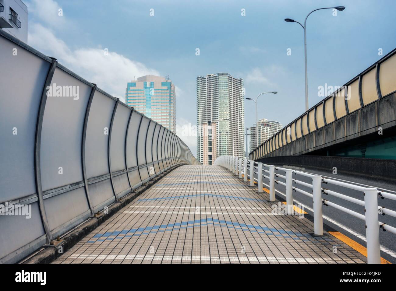 Beautiful abstract scene of road bridge, Tokyo, Japan, travel ...