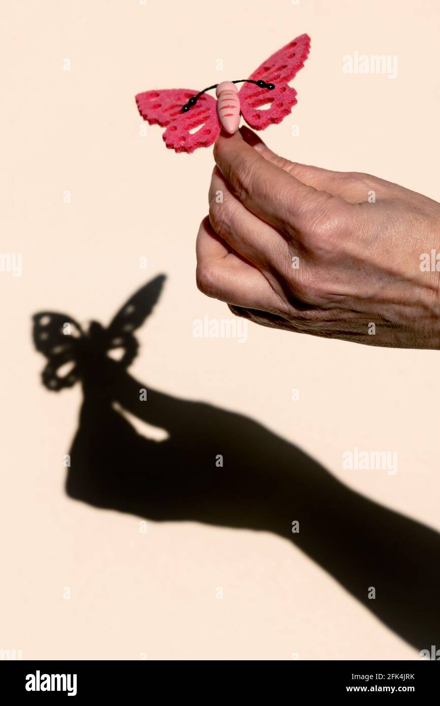 Female finger shadow hi-res stock photography and images - Alamy