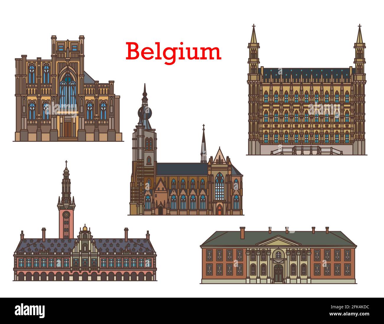 Old university of leuven Stock Vector Images - Alamy