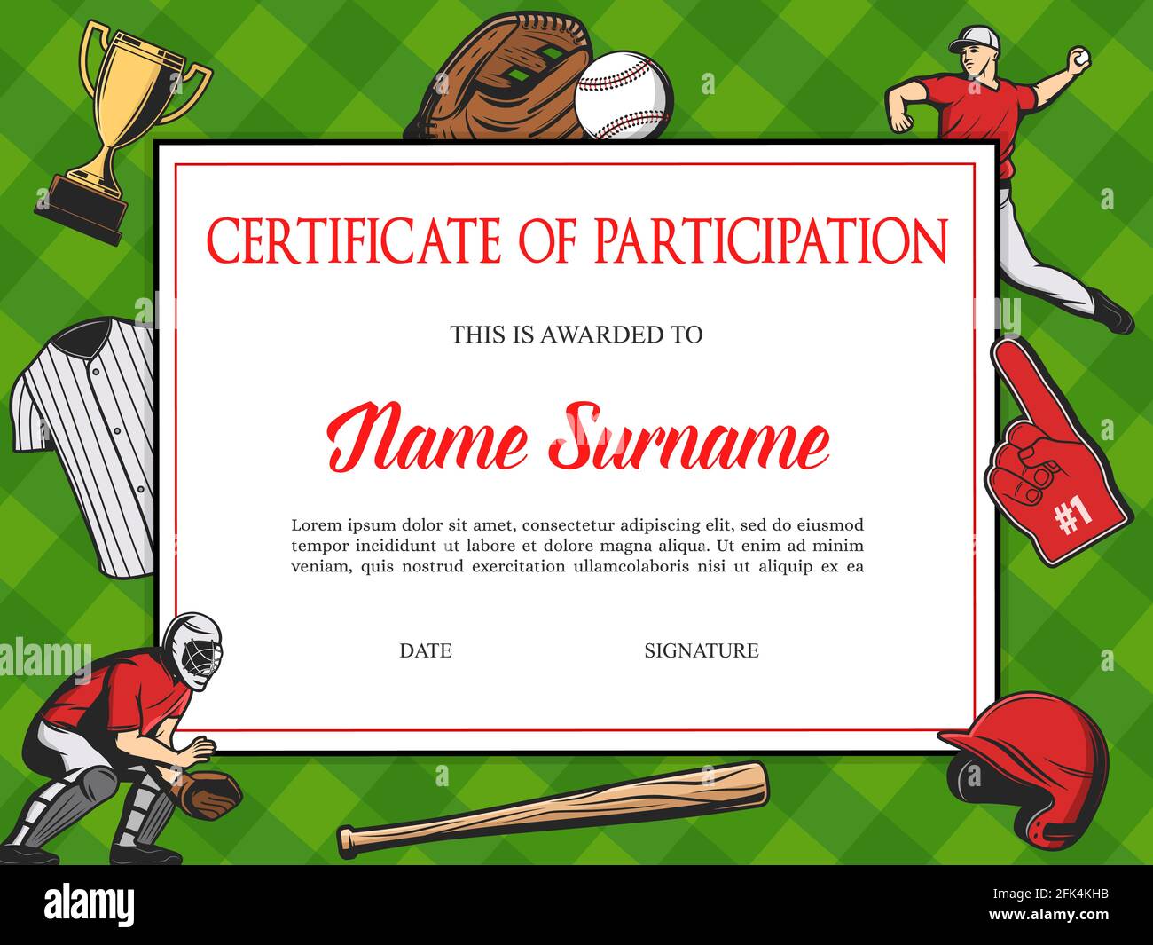 School Sports Certificate Design