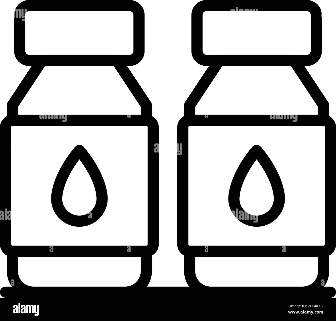 Printing bottles icon. Outline Printing bottles vector icon for web ...