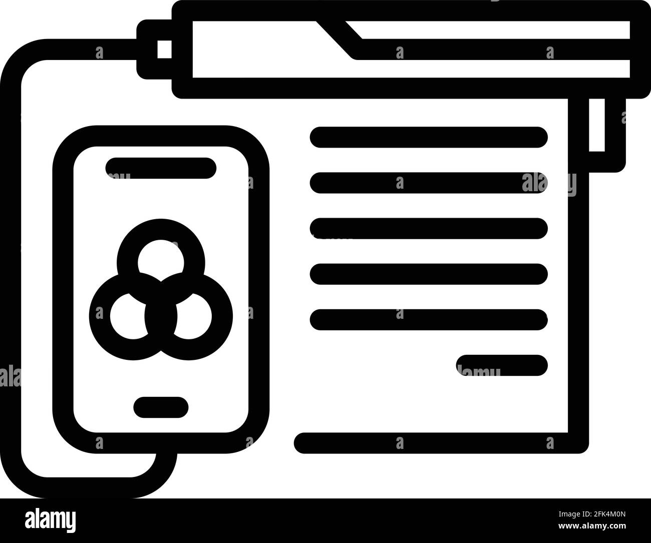 Printing option icon. Outline Printing option vector icon for web ...