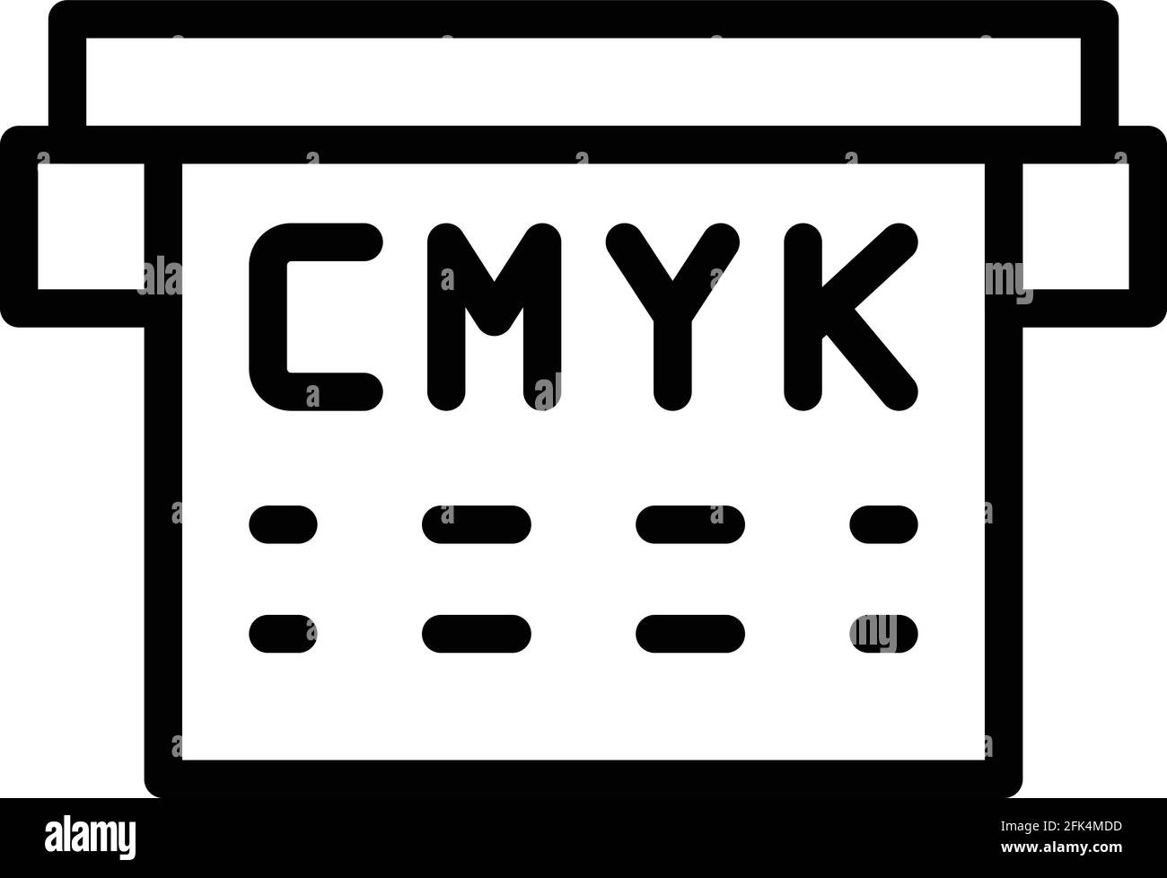 Printing sheet icon. Outline Printing sheet vector icon for web design ...