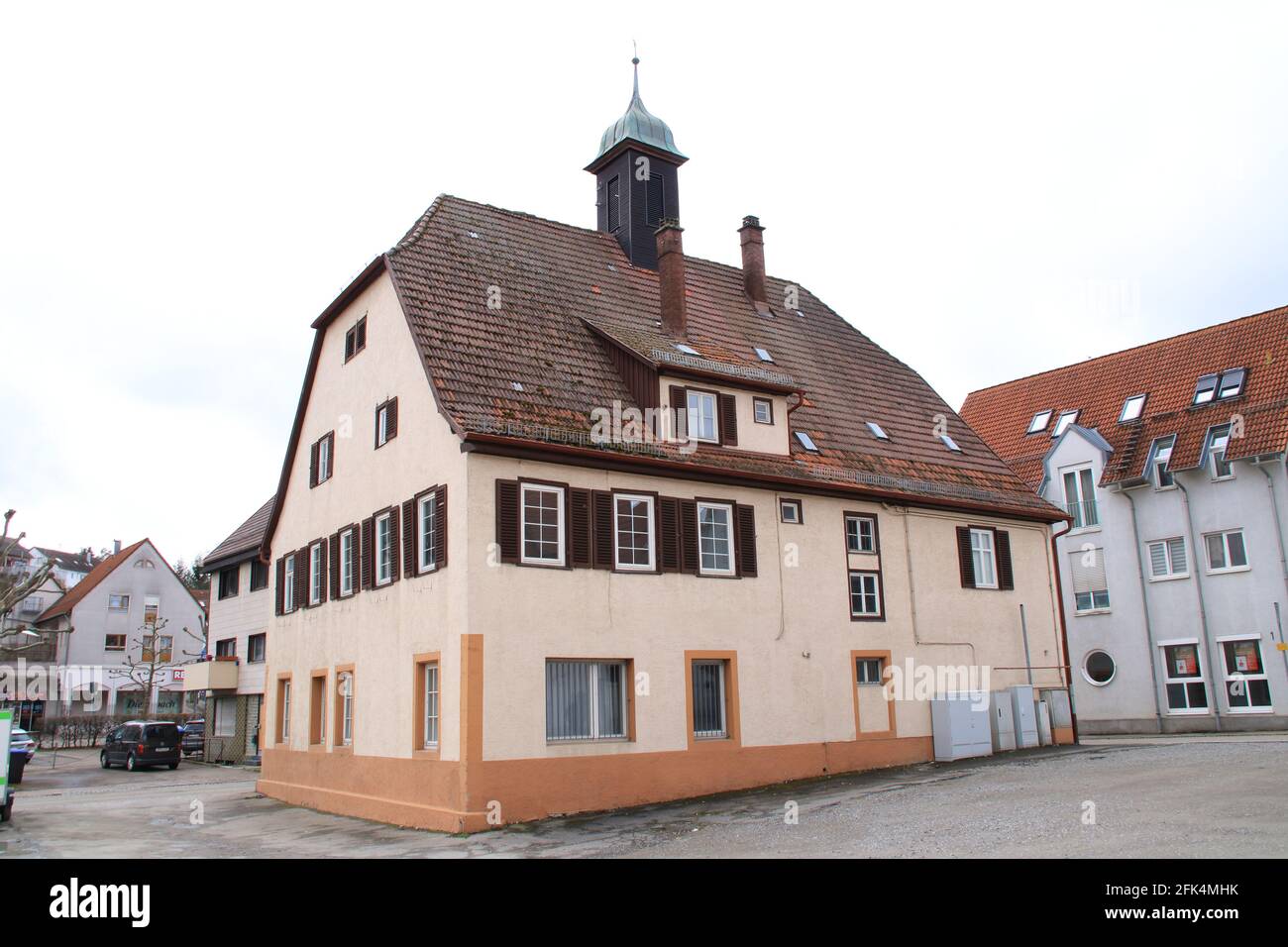Old town hall in the city of Weissach in the Boeblingen district Stock ...