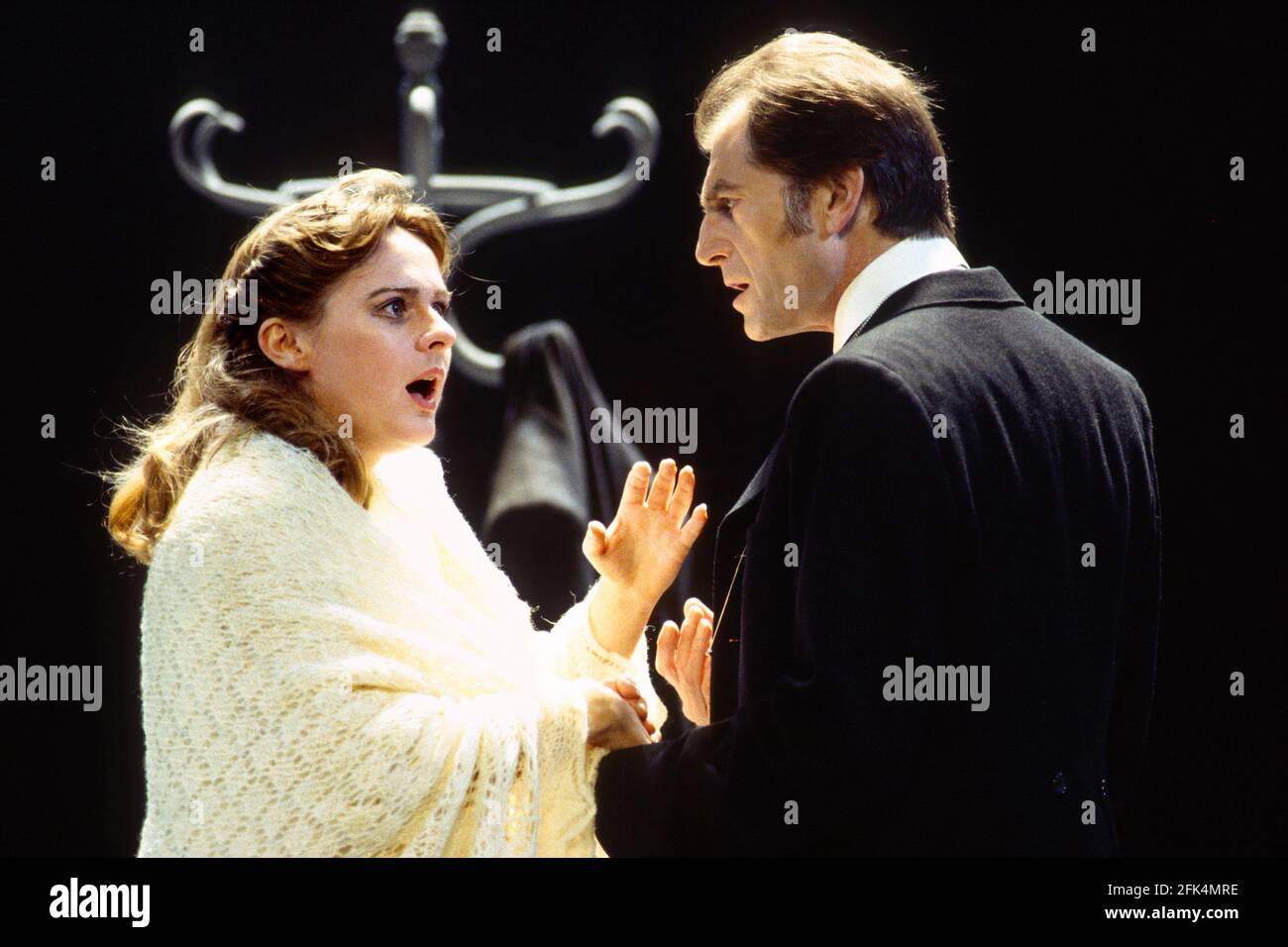 Joanne Pearce (Ophelia), David Bradley (Polonius) in HAMLET by ...