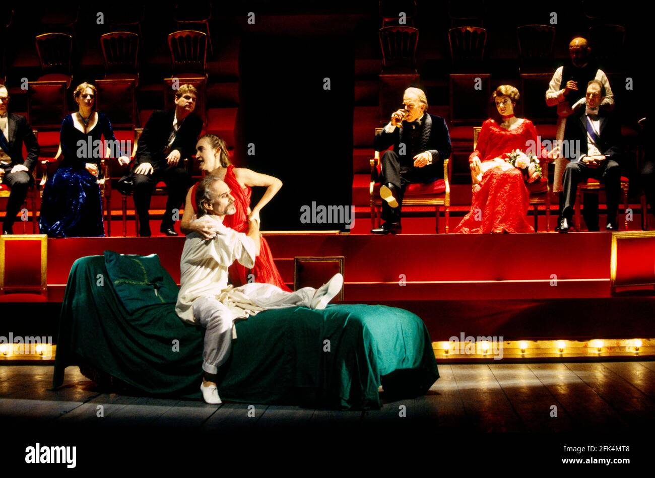 front: Jonathan Newth (Player King), Sian Radinger (Player Queen) rear ...