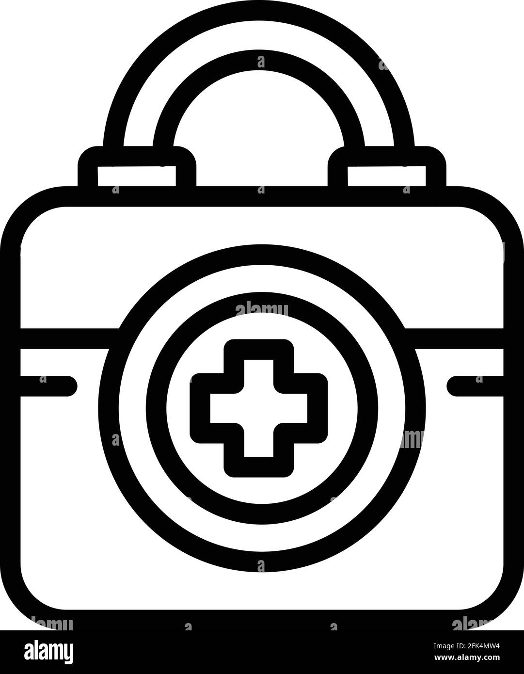 First aid kit icon. Outline First aid kit vector icon for web design ...