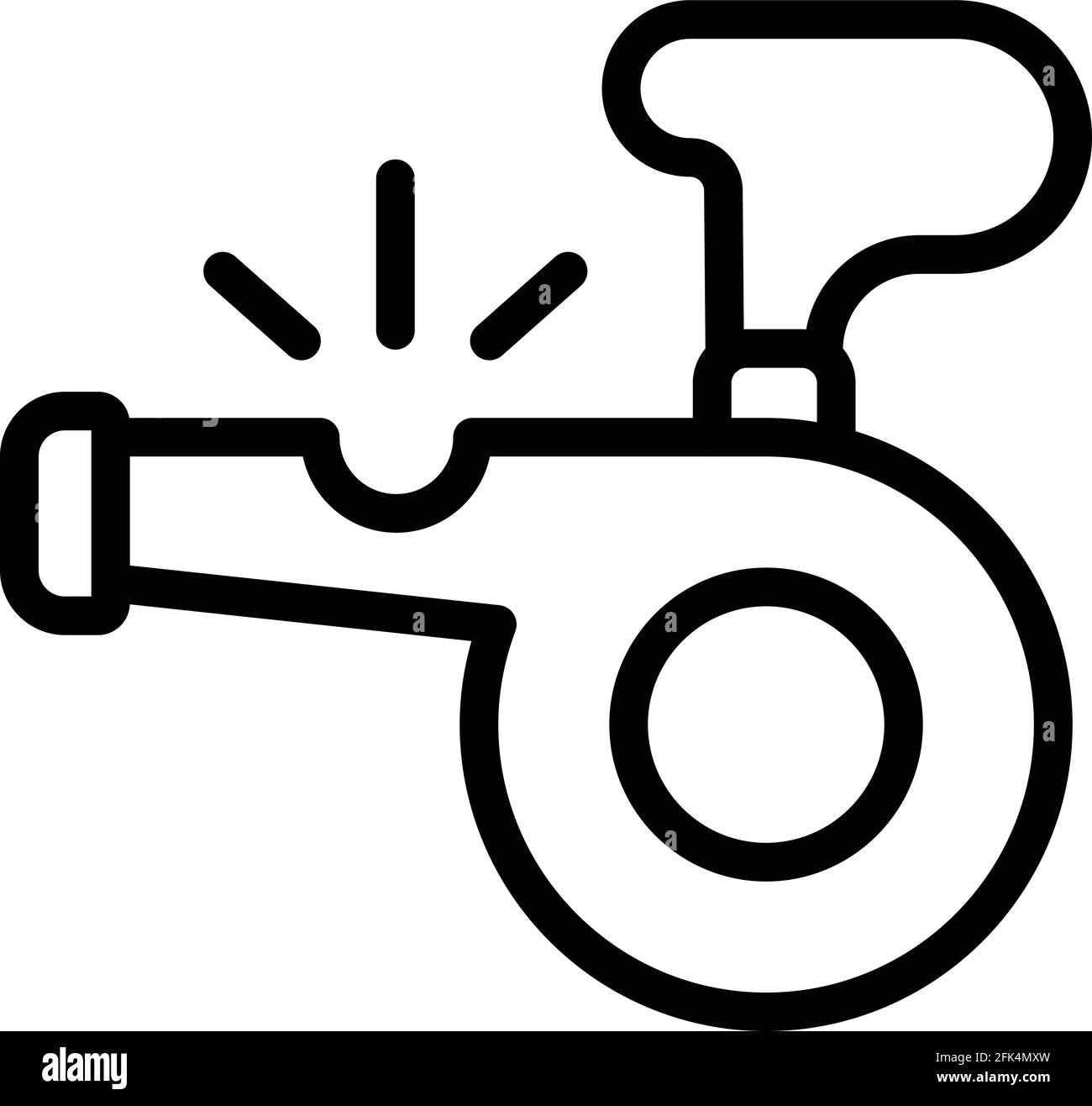 Scouting whistle icon. Outline Scouting whistle vector icon for web ...