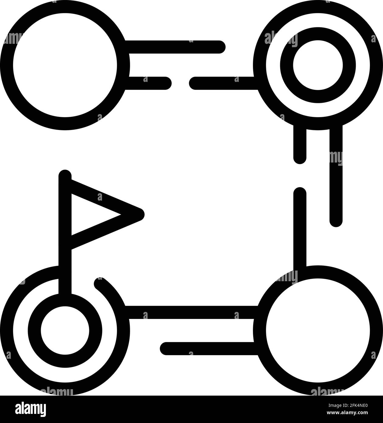 Ordering process icon. Outline Ordering process vector icon for web ...