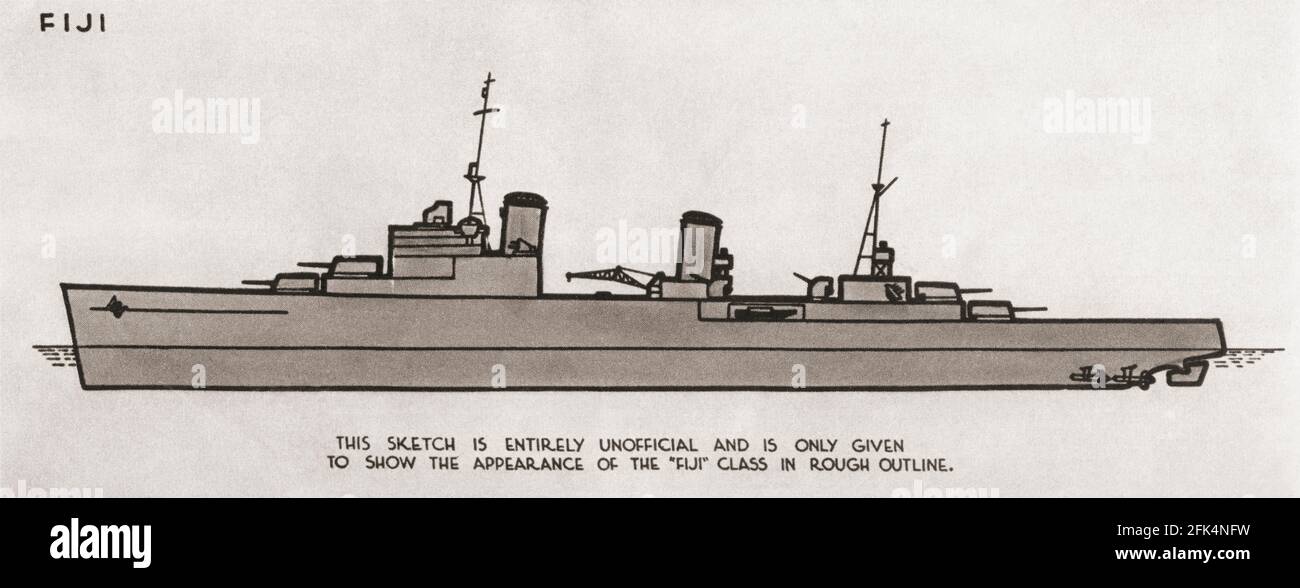 Fiji class light cruiser hi-res stock photography and images - Alamy