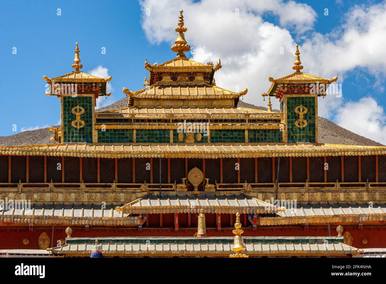 Samye Monastery in the Tibet Autonomous region of China. Although the ...