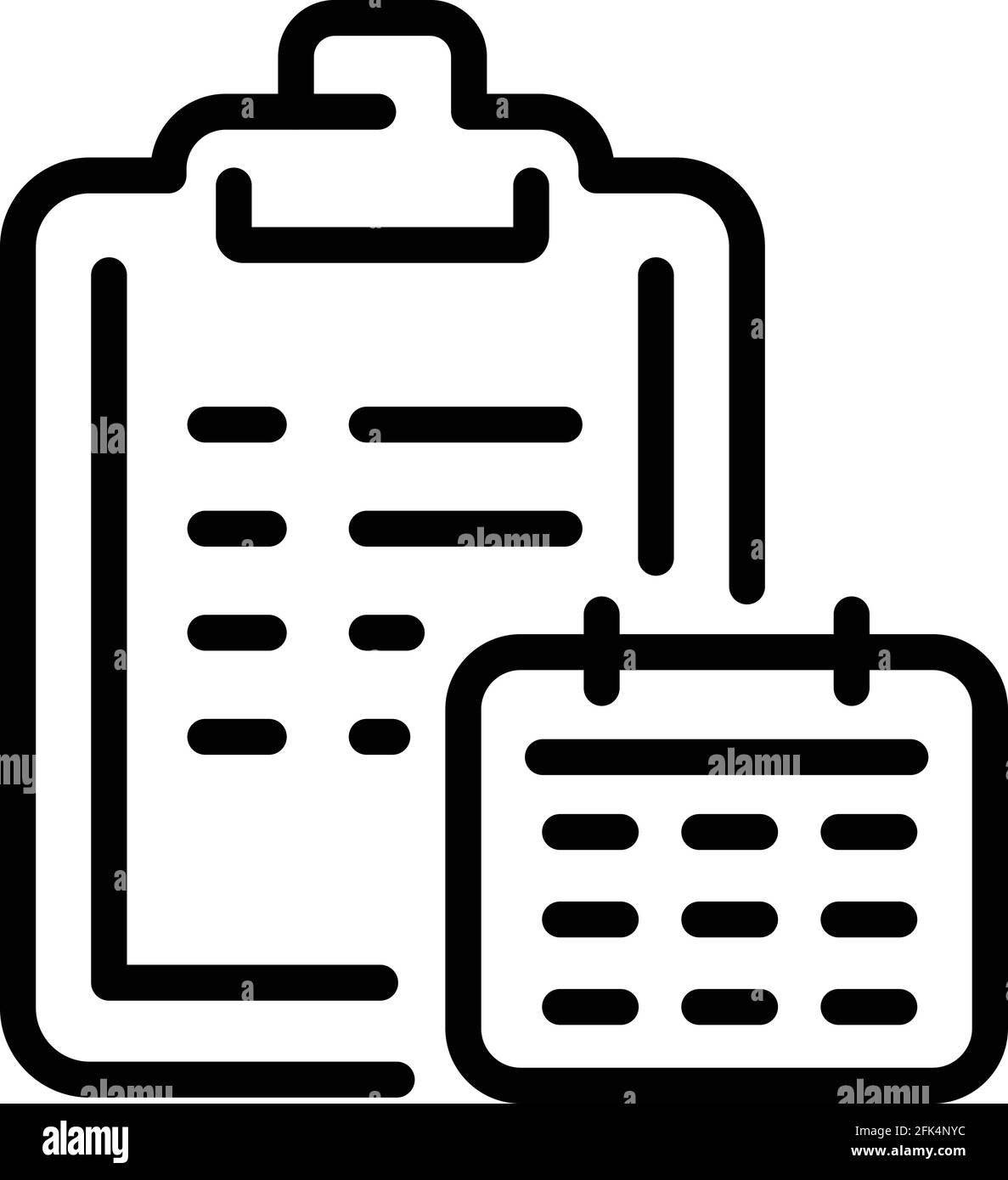 Calendar order icon. Outline Calendar order vector icon for web design ...