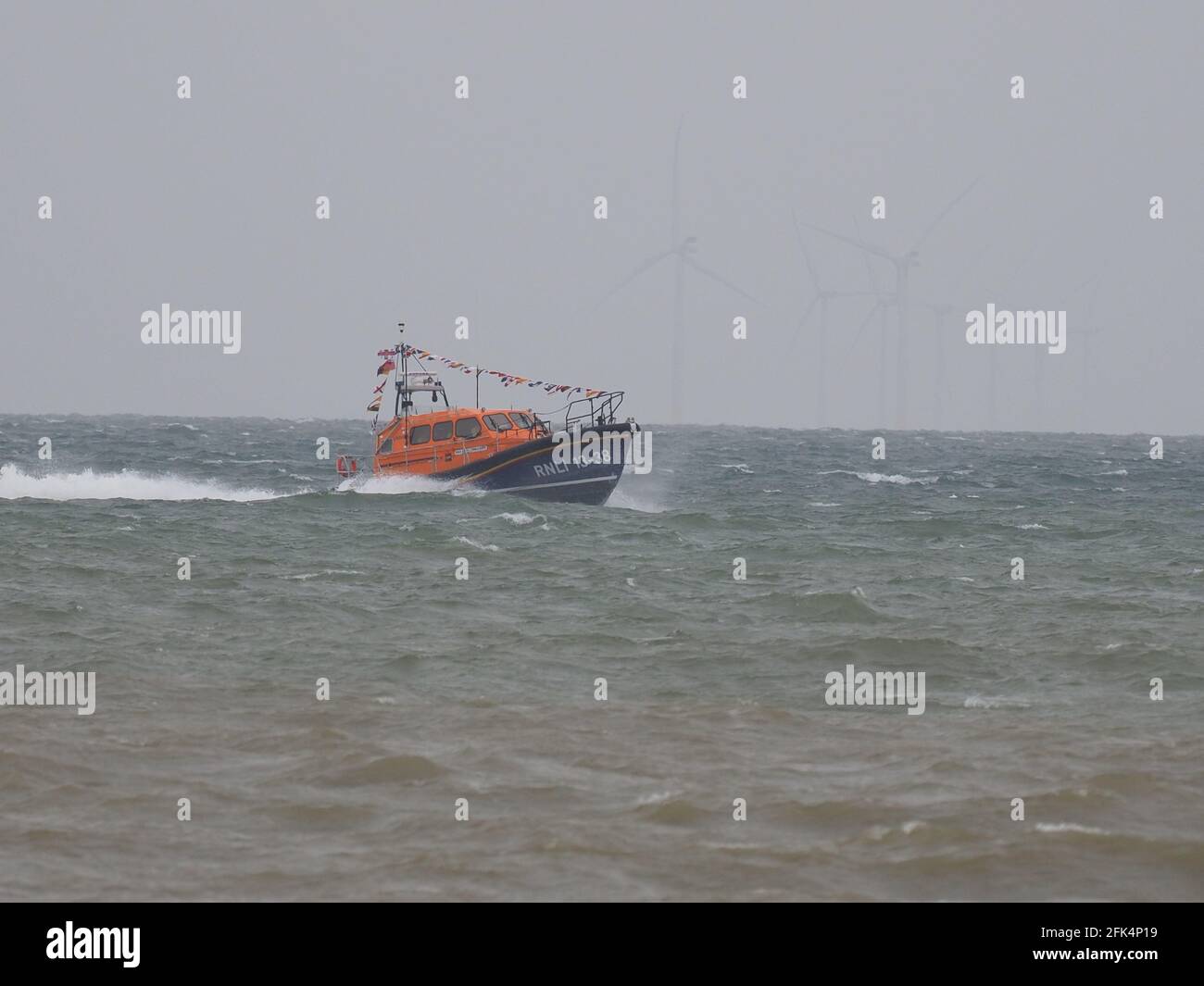 Sheerness, Kent, UK. 28th April, 2021. UK Weather: a bracing cold and ...