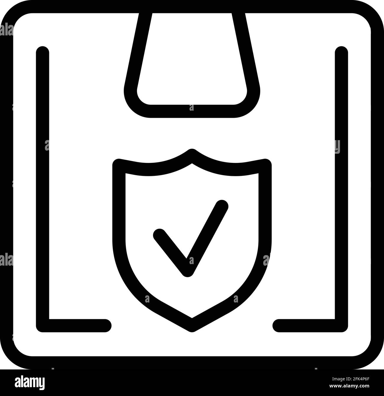 Secured parcel icon. Outline Secured parcel vector icon for web design ... Secured parcel icon. Outline Secured parcel vector icon for web design ...