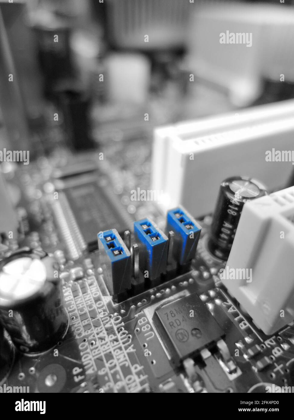 Vertical shot of the computer motherboard details Stock Photo - Alamy