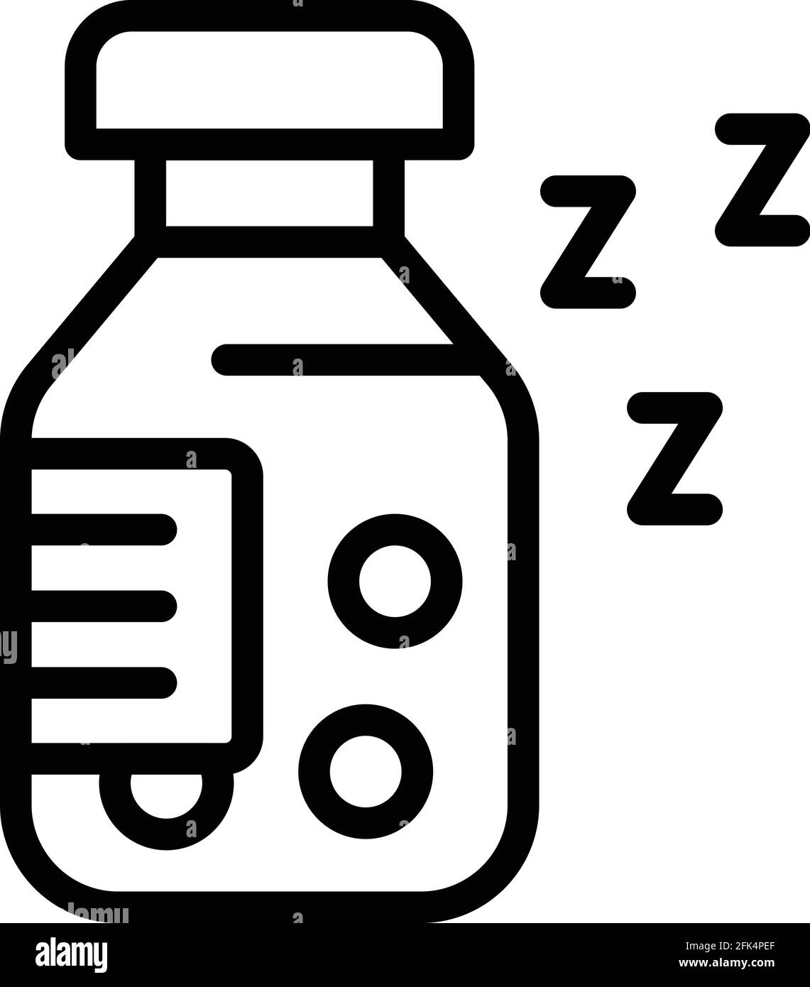 Sleeping pills icon. Outline Sleeping pills vector icon for web design ...