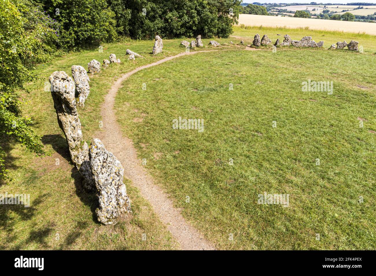 The Rollright Stones, Warwickshire UK - This ceremonial circle of 70 ...
