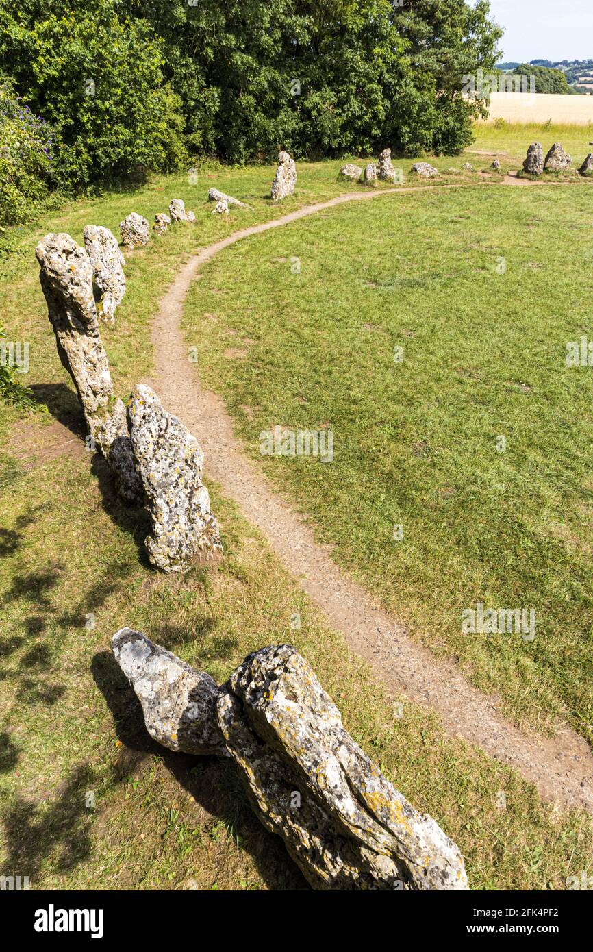 The Rollright Stones, Warwickshire UK - This ceremonial circle of 70 ...