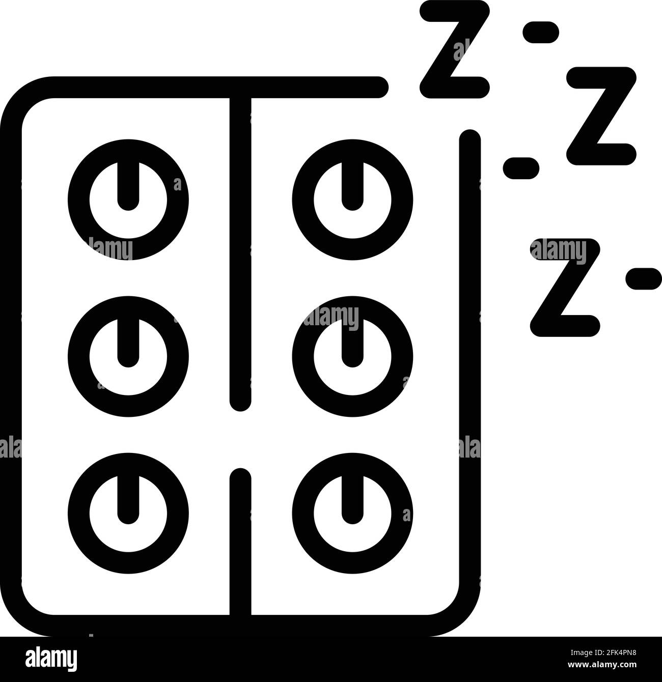 Sleeping medicine icon. Outline Sleeping medicine vector icon for web ...