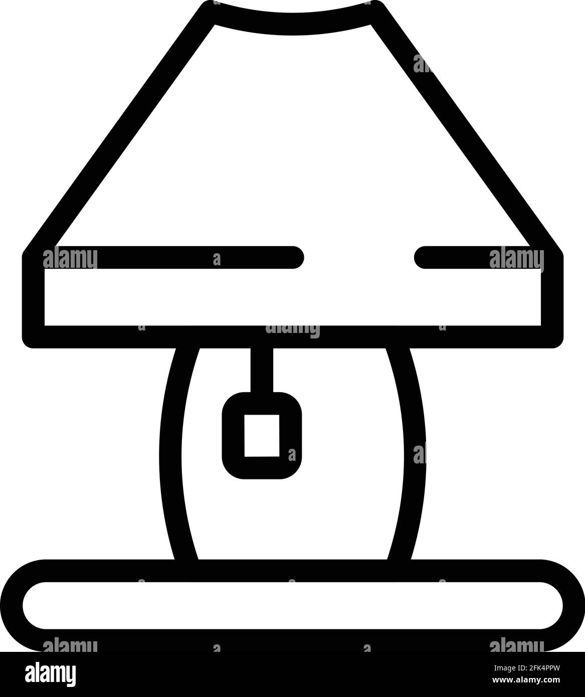 Sleeping lamp icon. Outline Sleeping lamp vector icon for web design ...