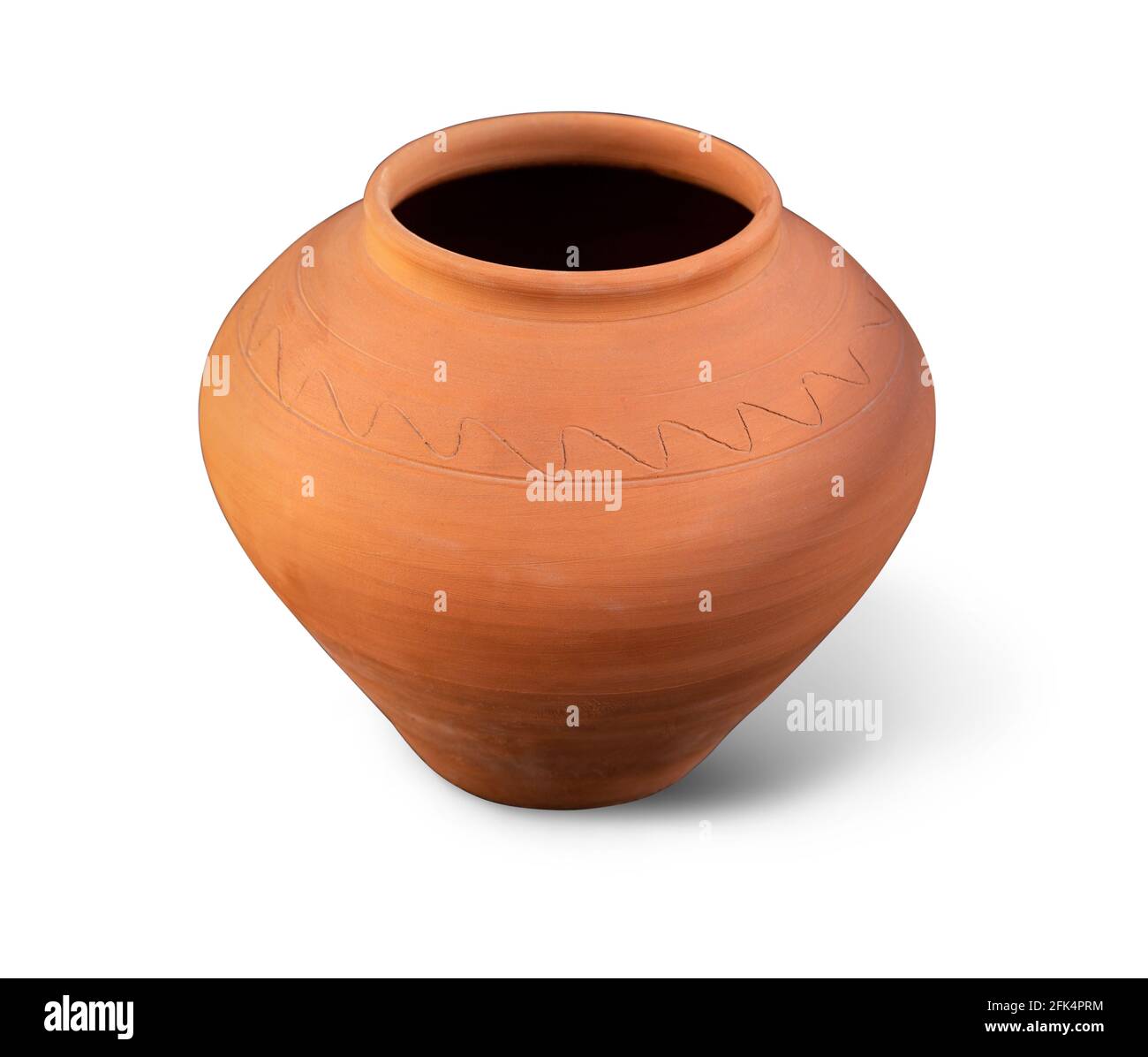 clay jug isolated on white background with clipping path Stock Photo ...