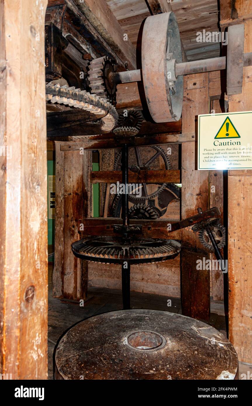 Original machinery powered by the River Till and traditional methods ...