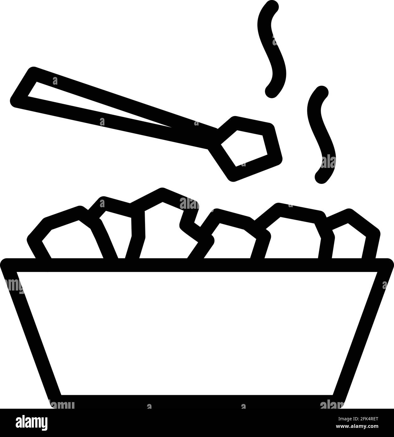 Korean bowl icon. Outline Korean bowl vector icon for web design ...