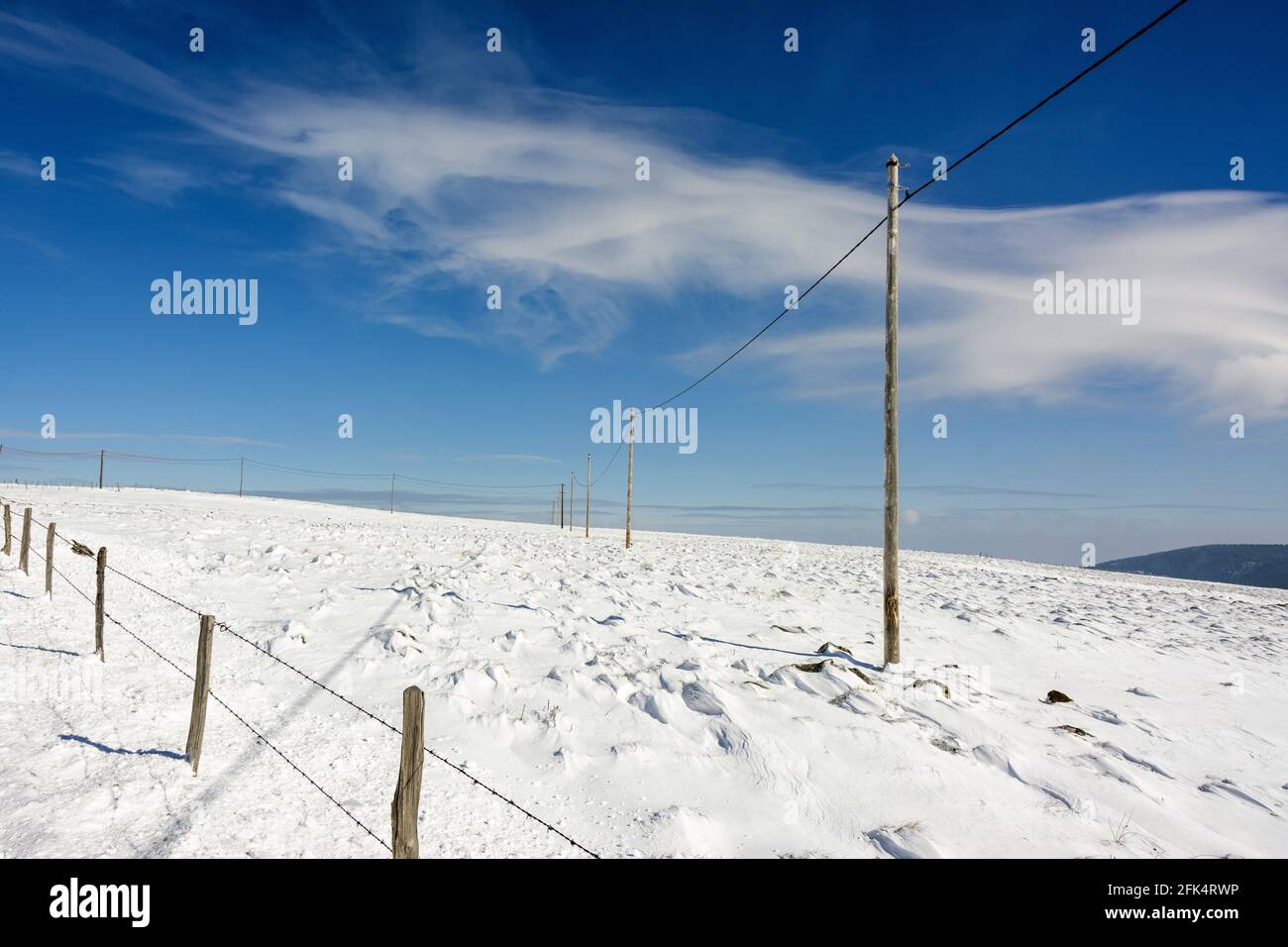 Electricity poles in france electricity hi-res stock photography and ...