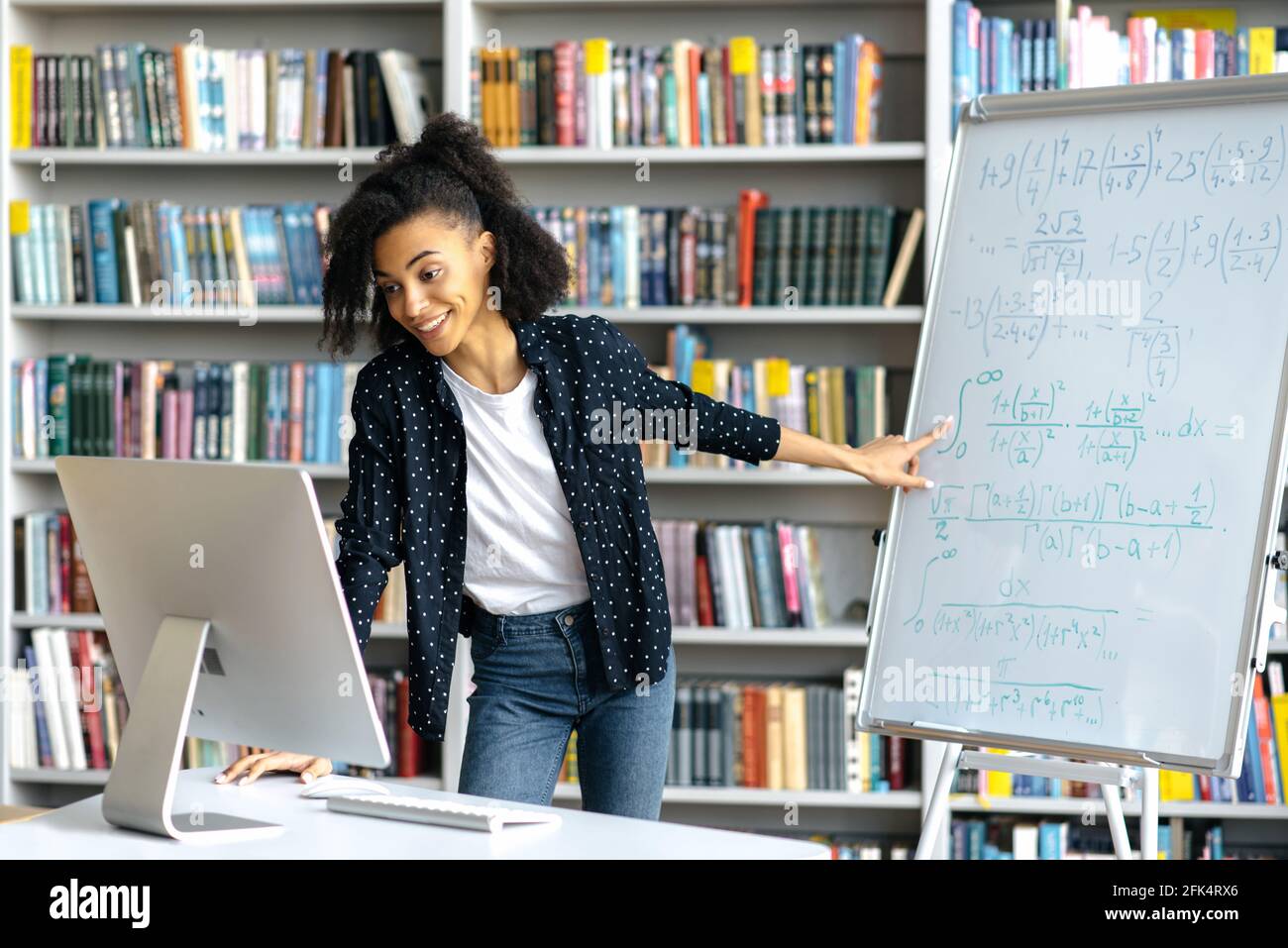 Young african american woman call hi-res stock photography and images ...