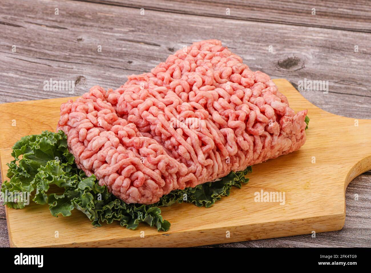 Raw pork minced meat with spices for cooking Stock Photo - Alamy