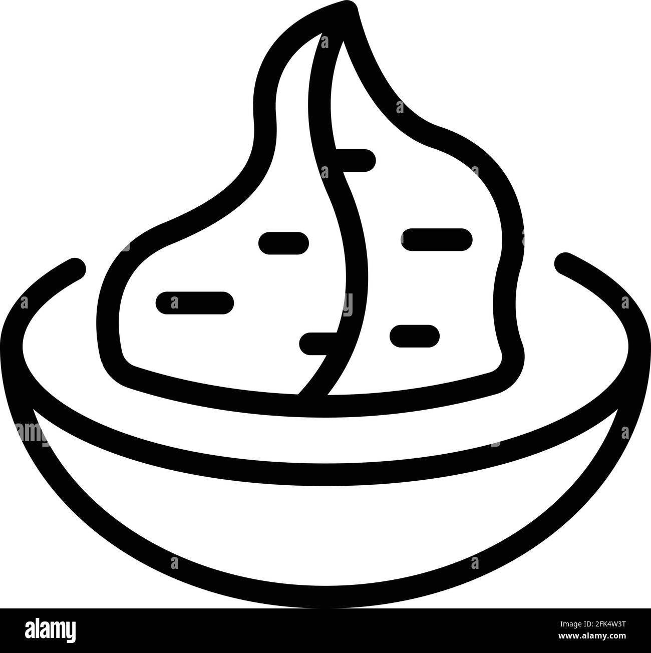 Traditional wasabi icon. Outline Traditional wasabi vector icon for web ...