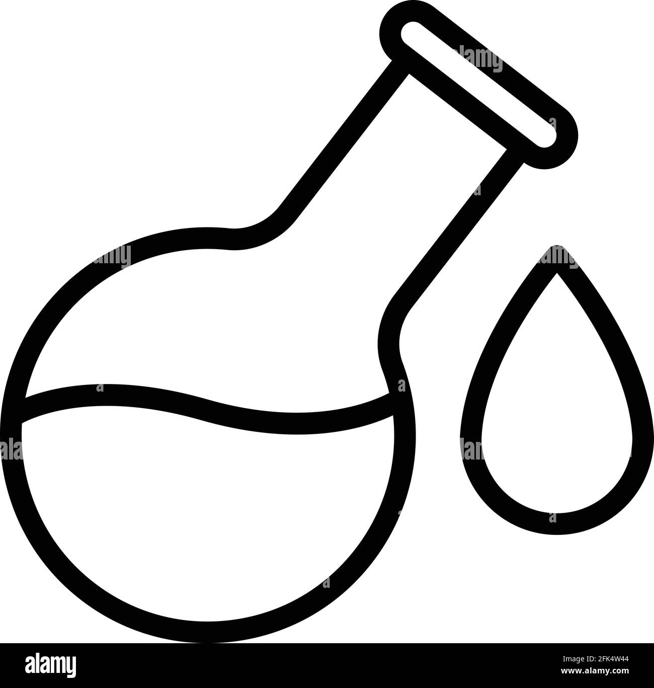 Kerosene flask icon. Outline Kerosene flask vector icon for web design ...