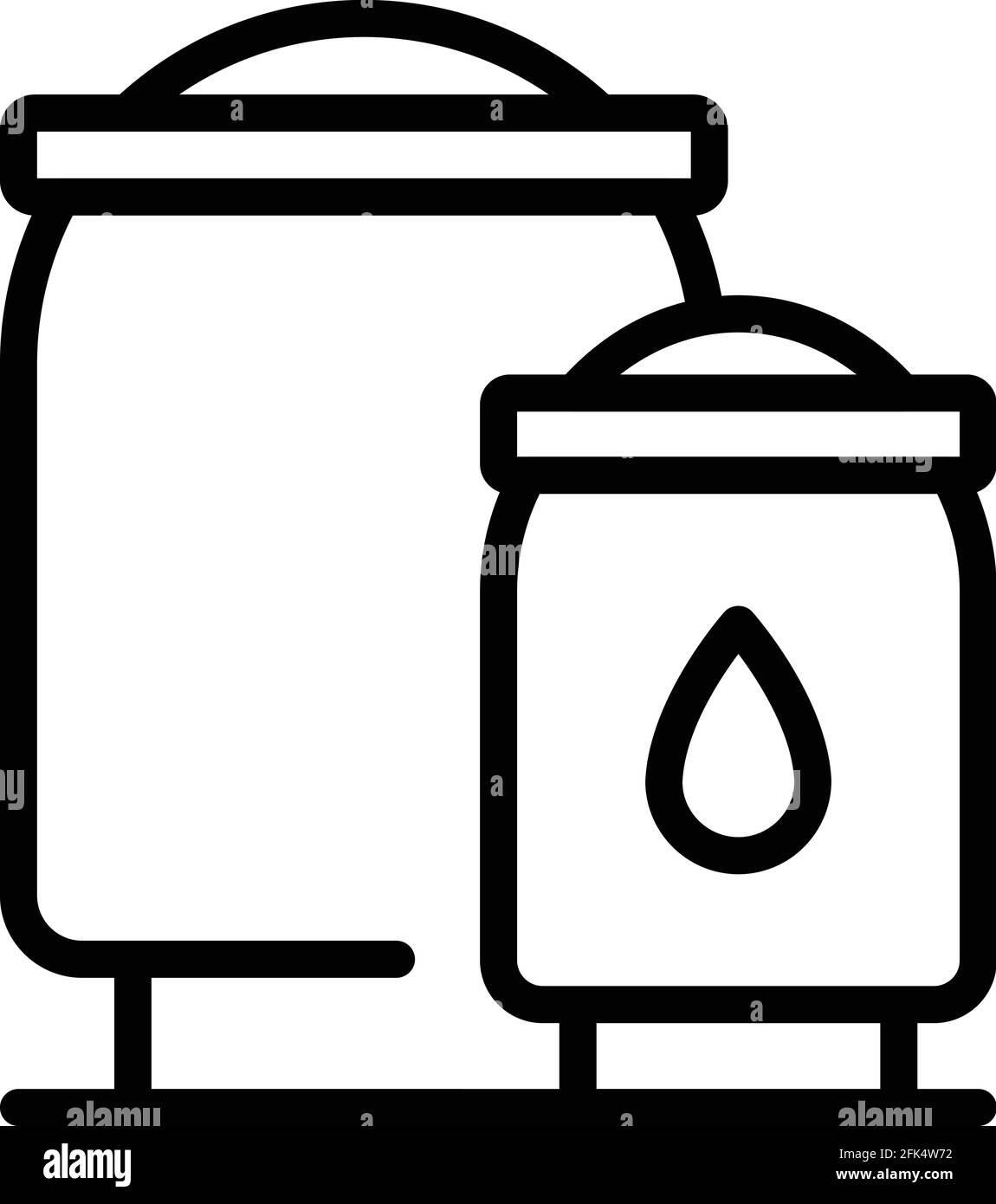 Oil storage icon. Outline Oil storage vector icon for web design ...