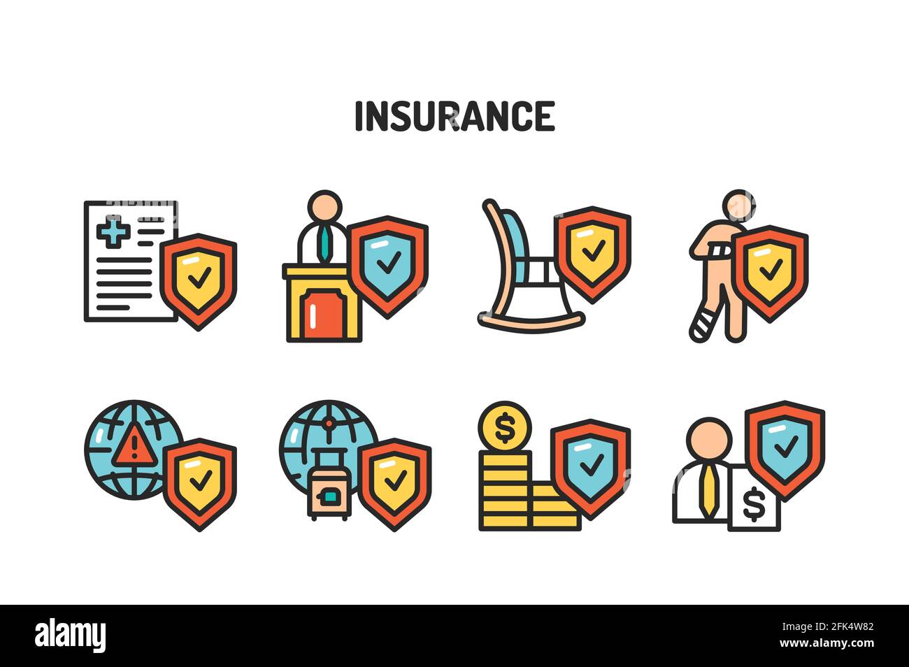 Cargo insurance Stock Vector Images - Alamy