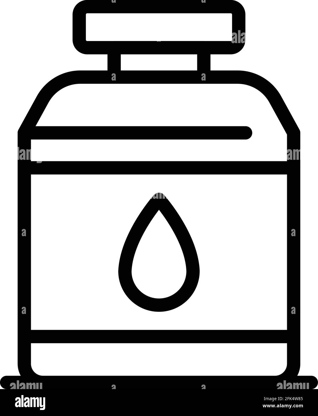 Oil storage icon. Outline Oil storage vector icon for web design ...