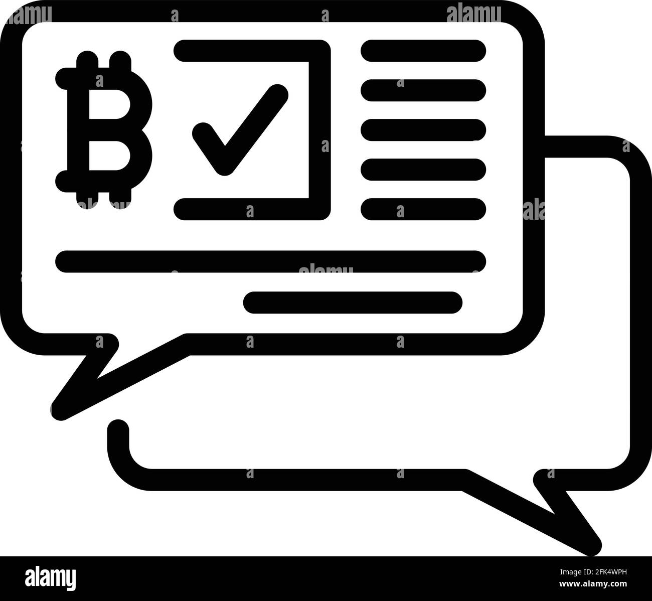 Investment bitcoin icon. Outline Investment bitcoin vector icon for web ...