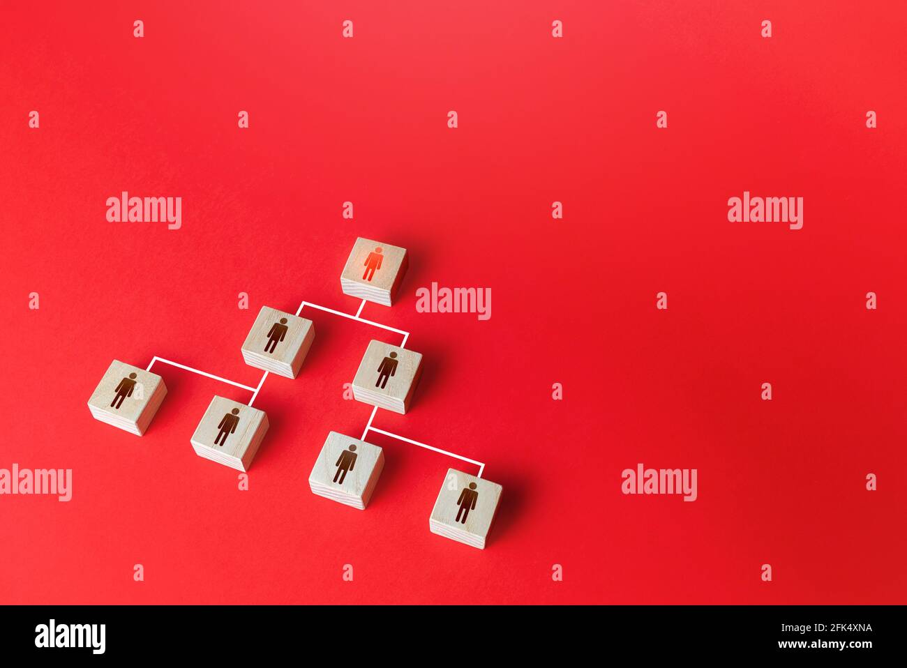Business company hierarchy pyramid tree. Personnel management ...