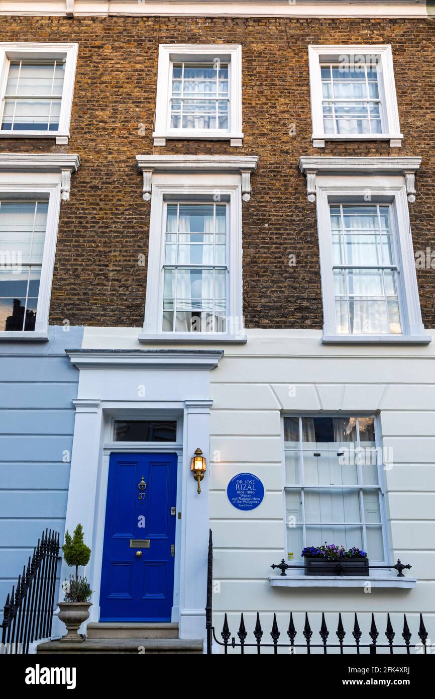 England, London, Camden, Primrose Hill, Chalcot Street, Dr.Jose Rizal ...