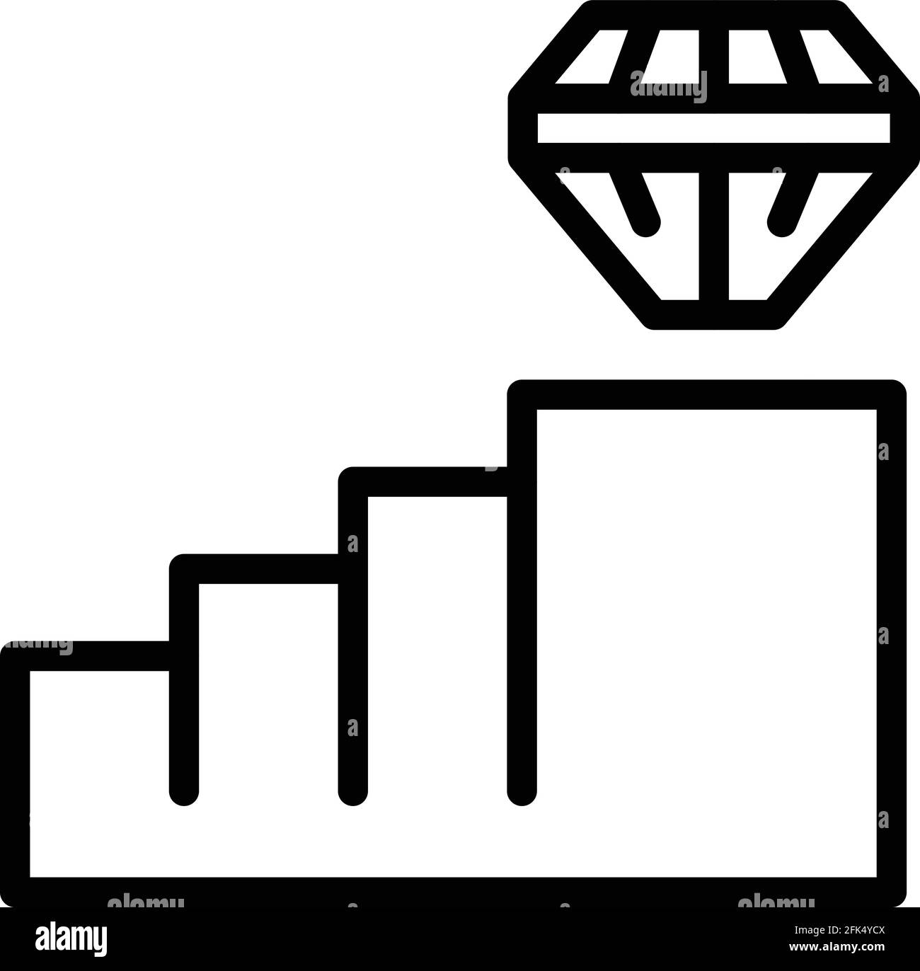 Career path icon. Outline Career path vector icon for web design ...