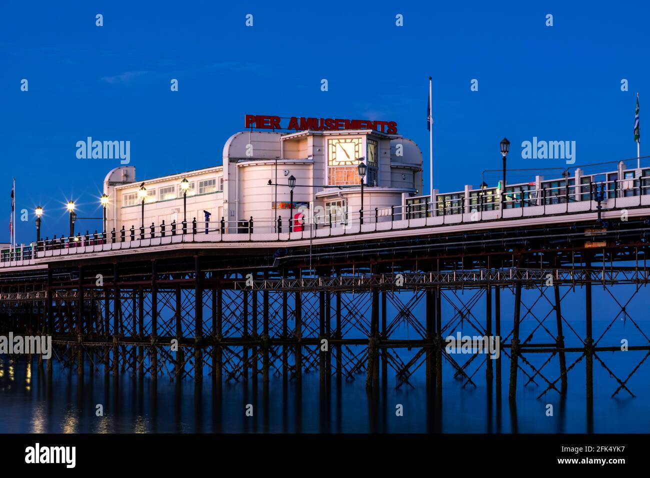 England, West Sussex, Worthing, Worthing Beach and Pier *** Local ...