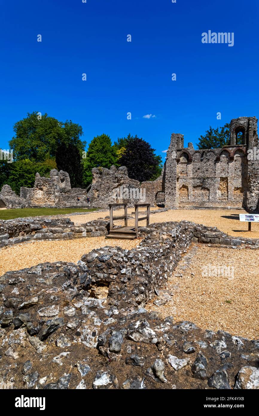 England, Hampshire, Winchester, Wolvesey Castle *** Local Caption ...