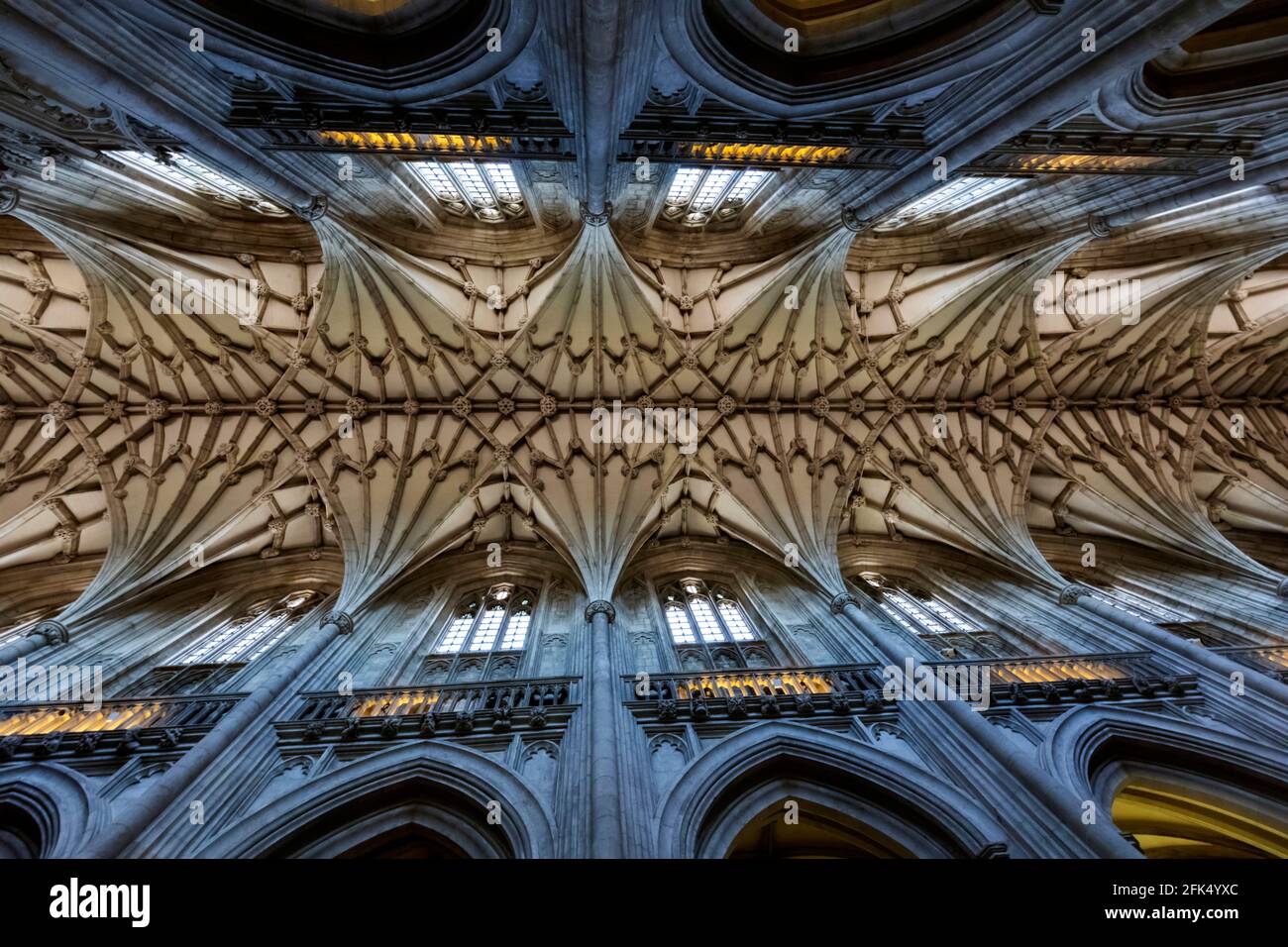 England, Hampshire, Winchester, Winchester Cathedral, Interior View ...
