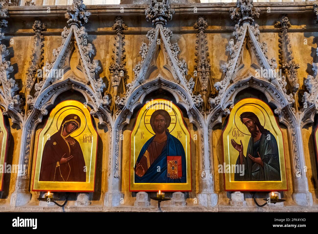 England, Hampshire, Winchester, Winchester Cathedral, The Icons of The ...