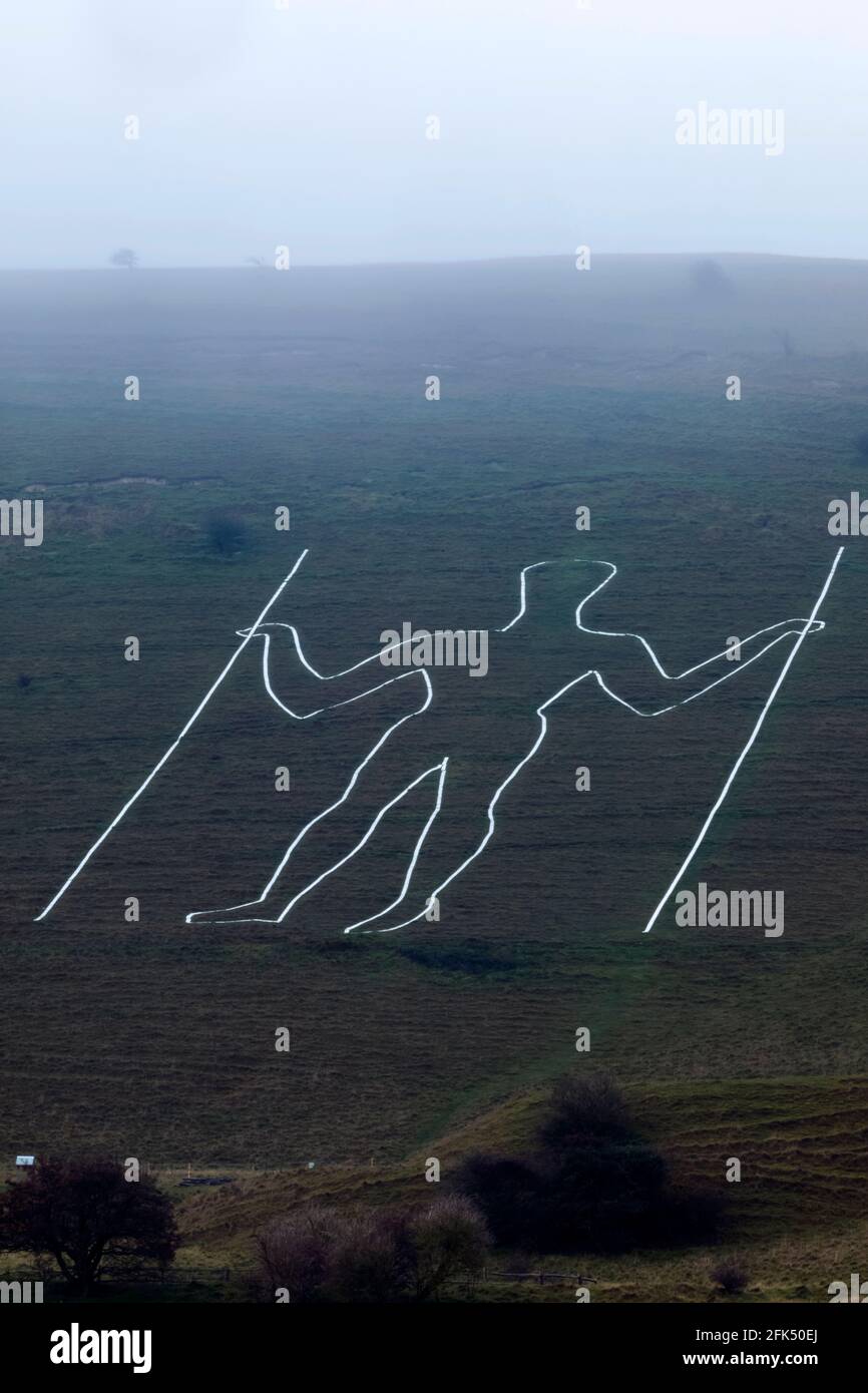 The long man of wilmington hill figure hi-res stock photography and ...