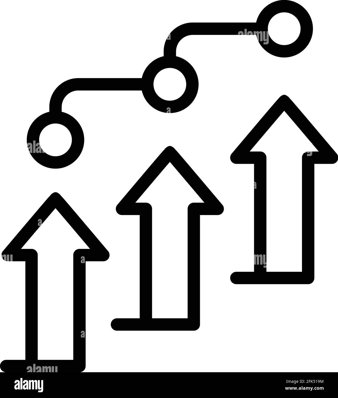 Career growth icon. Outline Career growth vector icon for web design ...